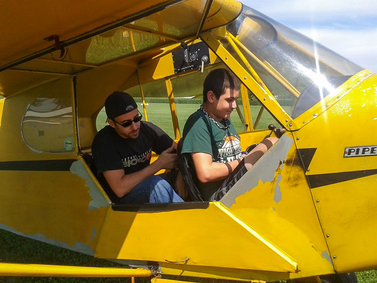 A mile of runway will take you anywhere.: Cubbin' with my aunt and cousin