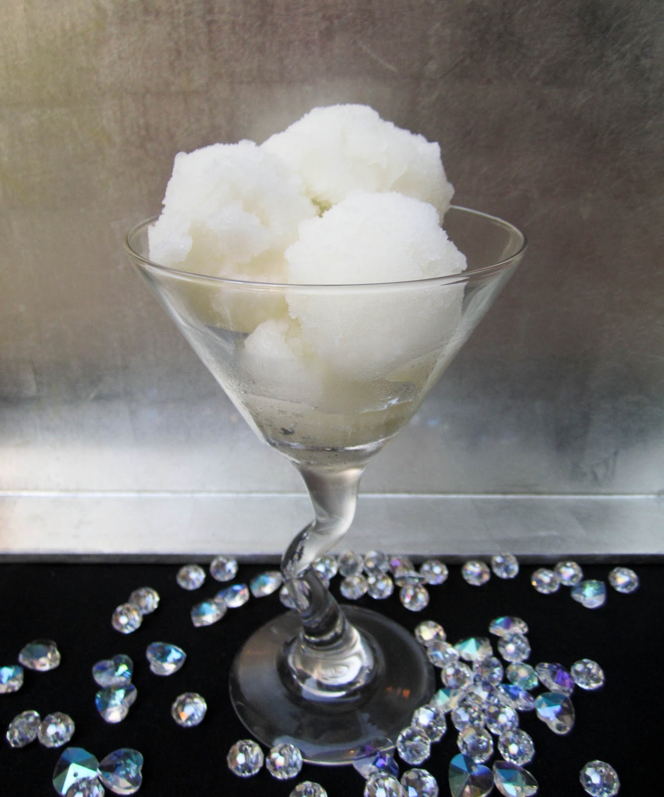 Scoops of Sunshine: Champagne sorbet