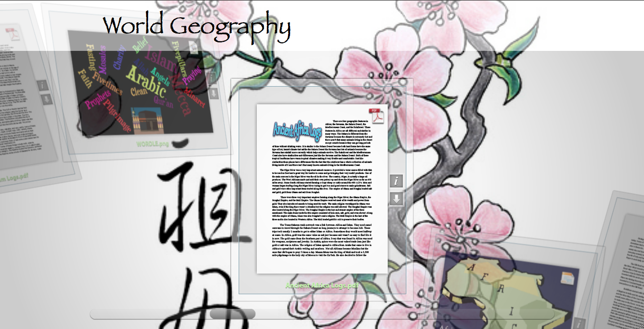 D.A.T.A. Scholars: World Geography PORTFOLIOS!