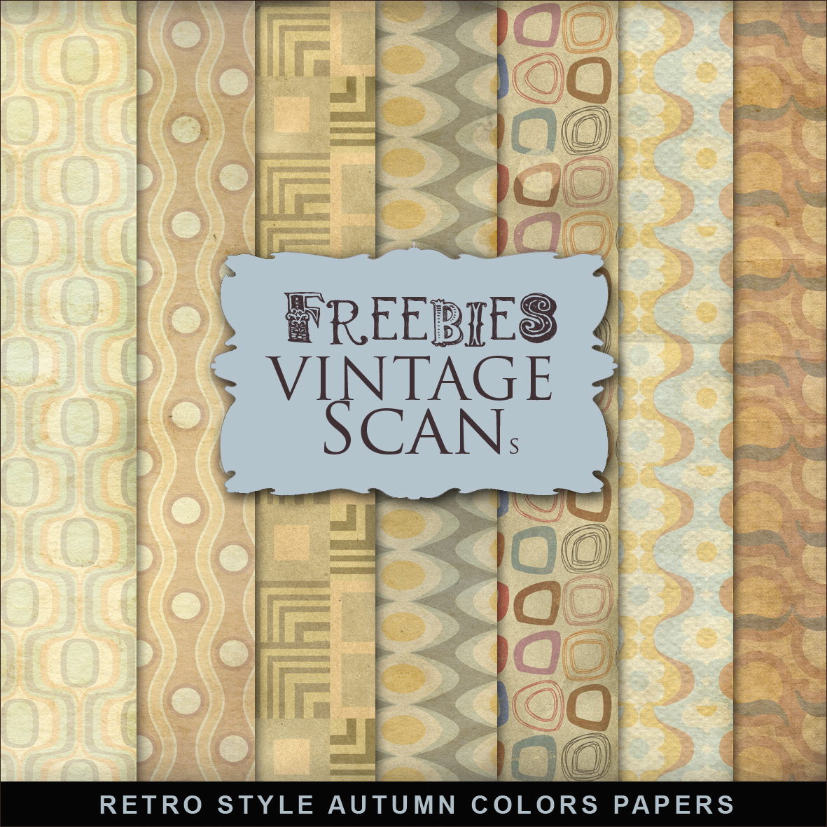 New Kit of Freebies Retro Style Autumn Papers:Far Far Hill - Free ...