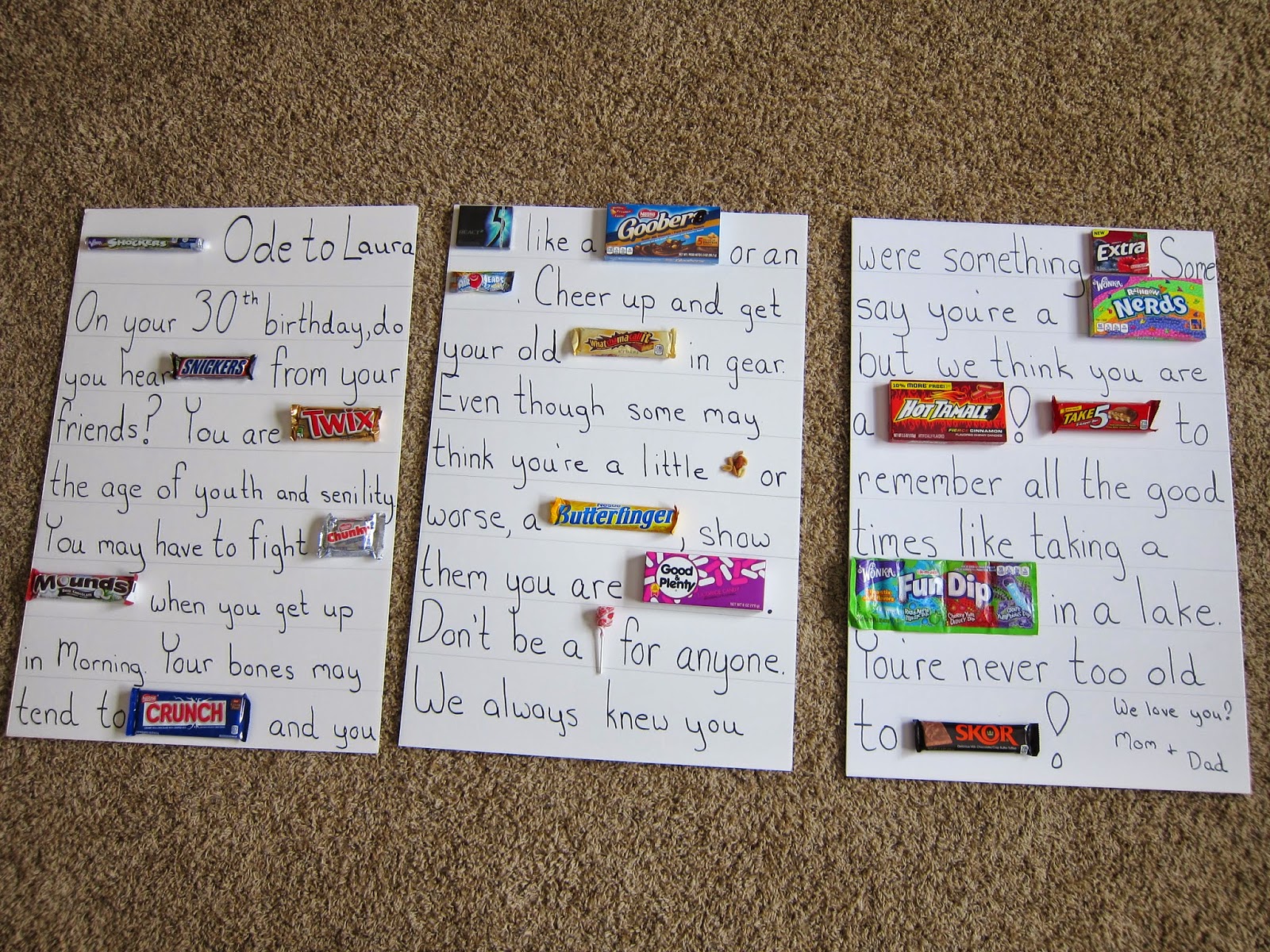 The Constant Crafter: Candy Bar Board