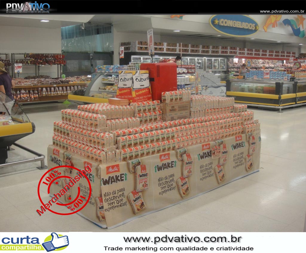 Ação de merchandising Wake ~ PDV Ativo - 100% Merchandising