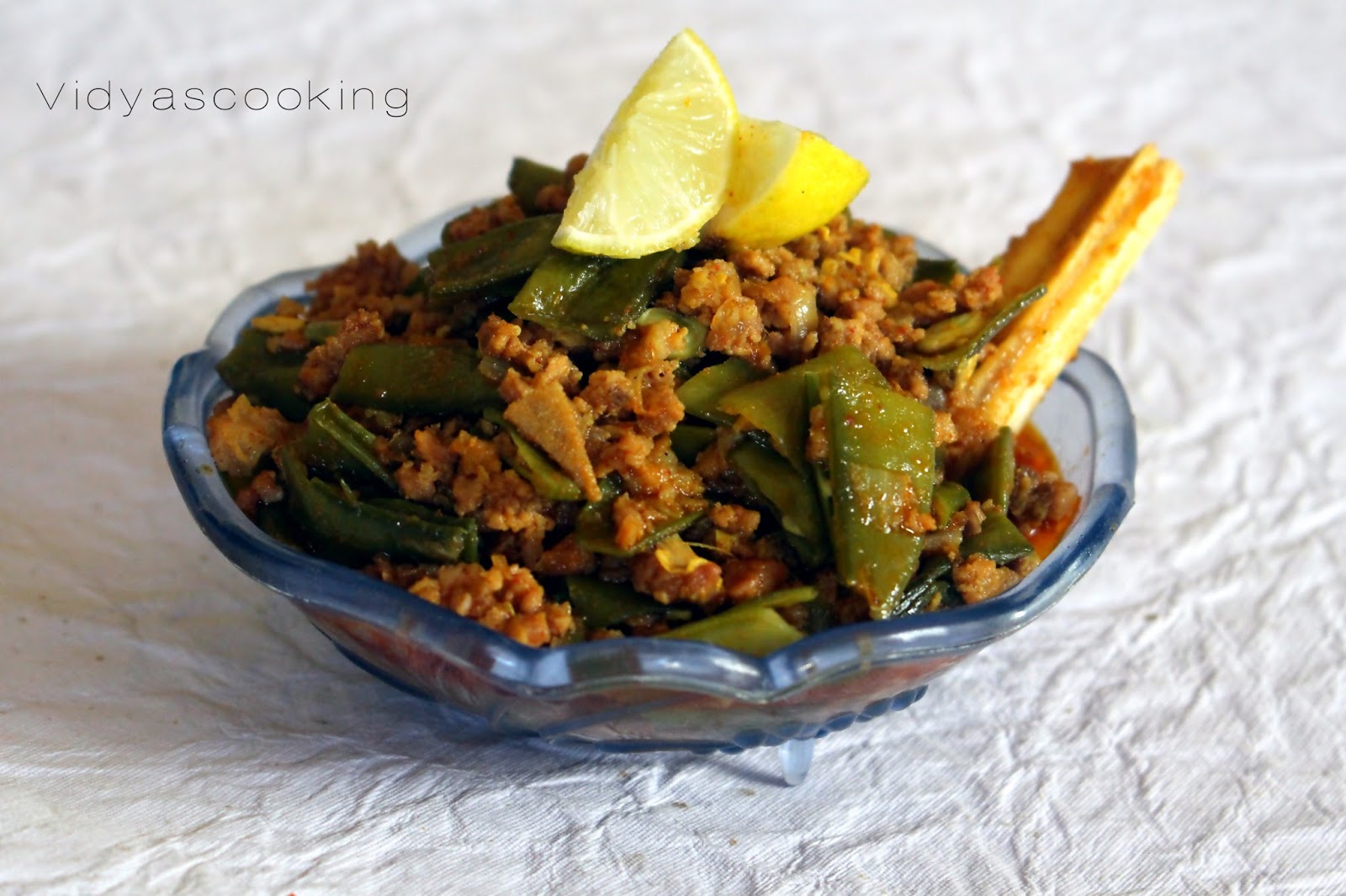 Southindian Side dish: Broad Beans Keema Curry Recipe (Avarakkai Mutton ...