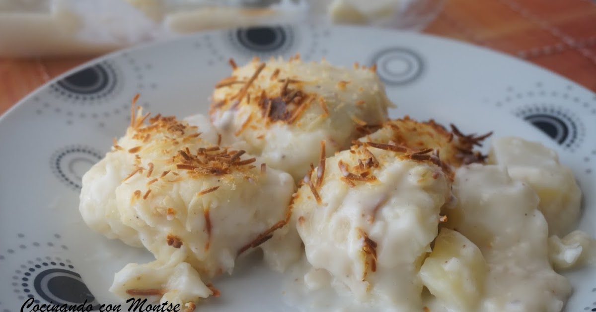 Coliflor con bechamel al horno - Cocinando con Montse