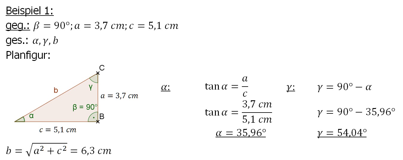Zielgerade - meine Klasse auf dem Weg zum Realschul-Abschluss: Tangens
