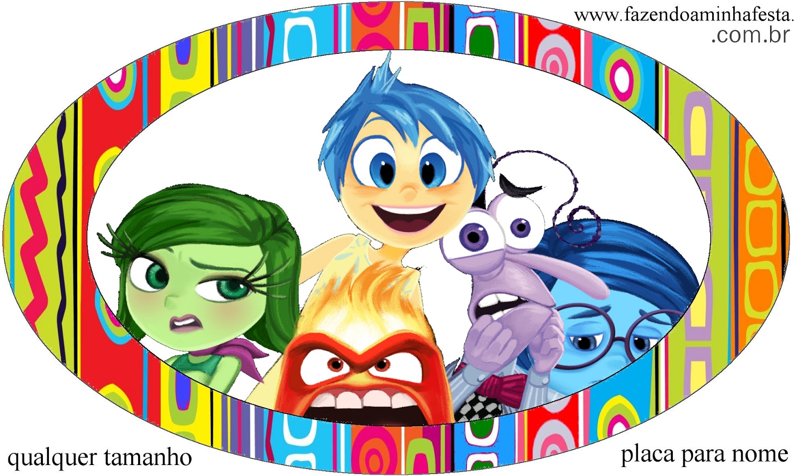 Birthday of Inside Out: Free Printable Candy Bar Labels. - Oh My Fiesta ...