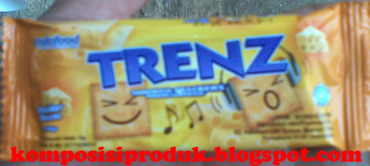 Trenz dalam Pilihan Sandwich Crackers 10 Gram - Komposisi Produk
