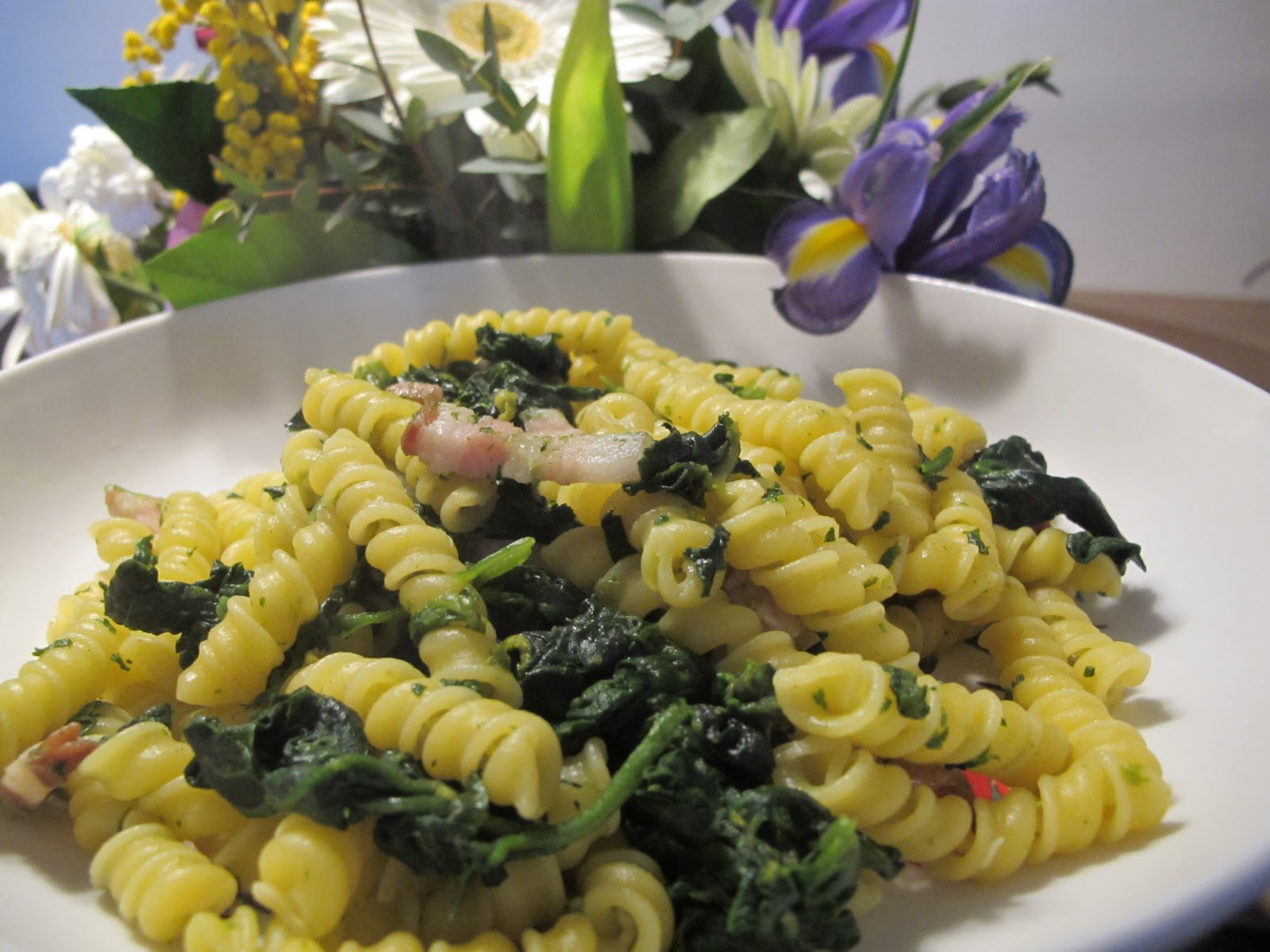 Torchietti spinaci e pancetta