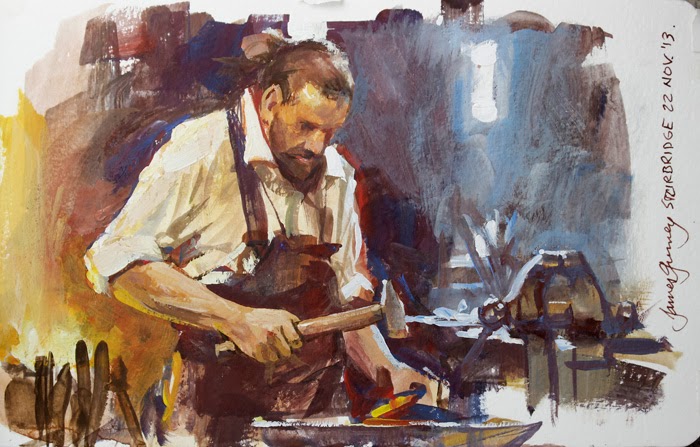Gurney Journey: Painting in a Blacksmith Shop