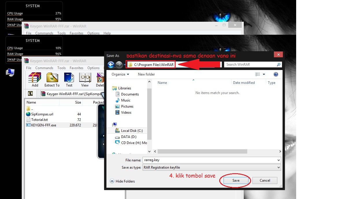 Cara Menggunakan Keygen WinRar FFF