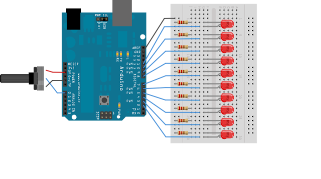 LED Bar Graph ~ Arduino Tutorial