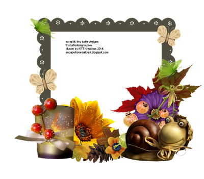 Escape From Reality Blog: FTU 'Autumn Harvest' Cluster & Cluster Frame