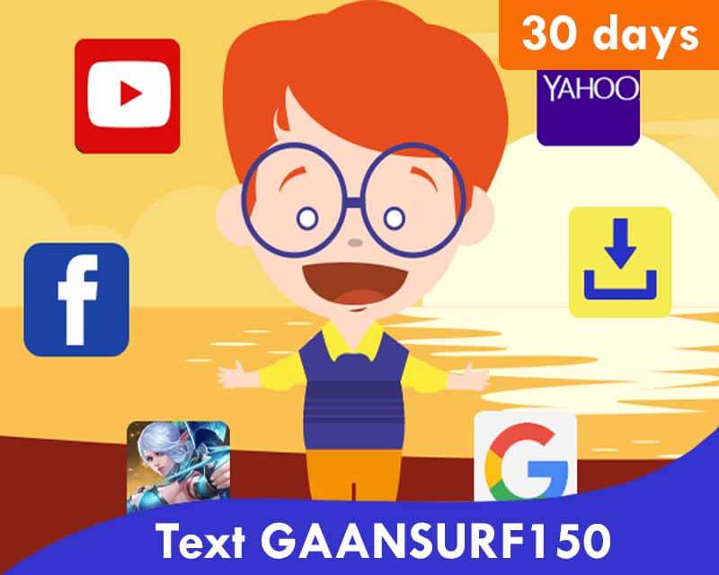 TNT Internet Promo Gaan Surf 150 gives you 30 days Validity