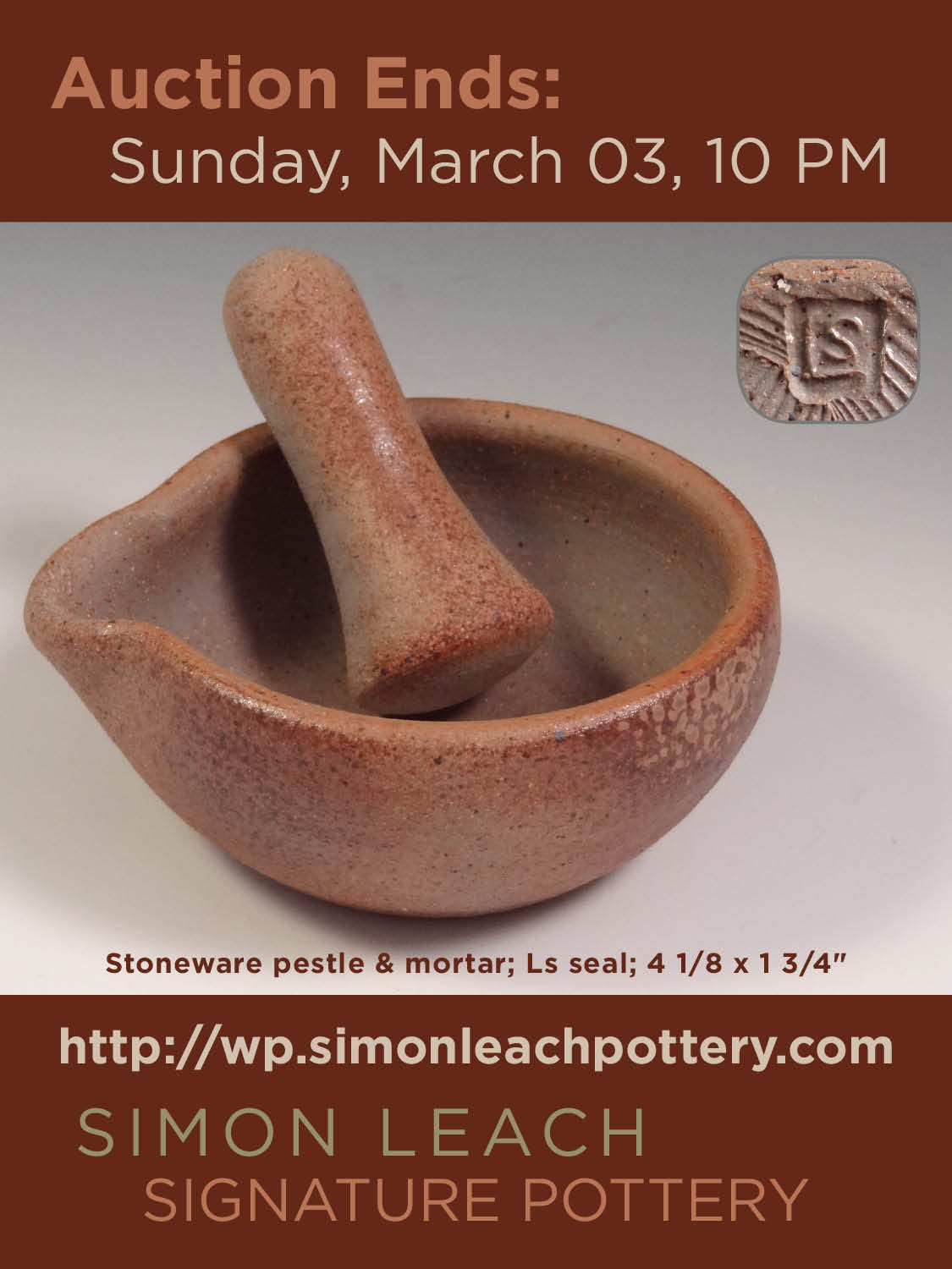 SIMON'S BLOG - www.simonleachpottery.com : New Auction
