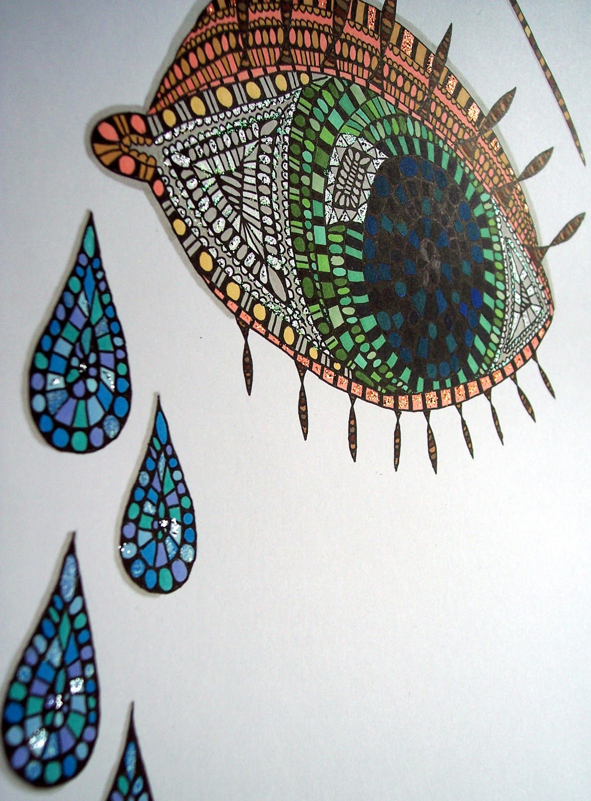 My Brave Soul...: eye doodle (I doodle... LOL)