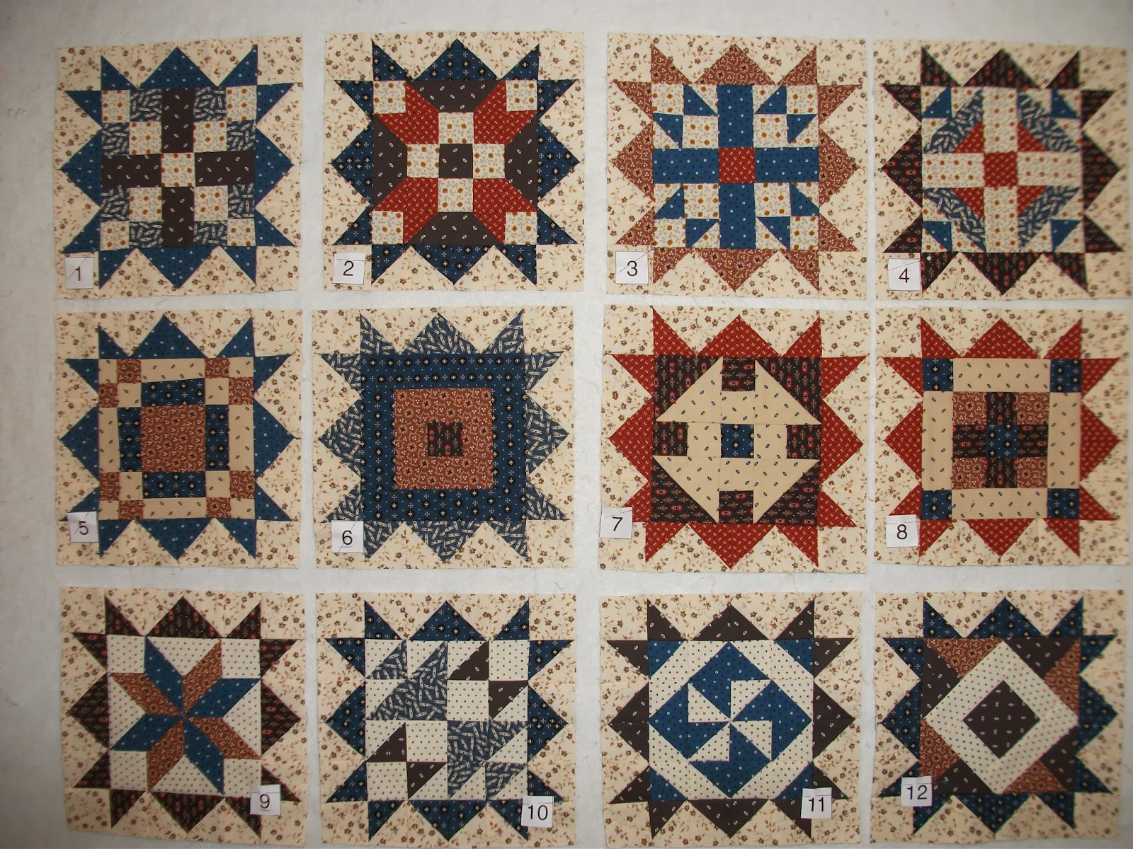 Cozy Little Quilts: Hampton Ridge Month # 3 quilt blocks done... now ...