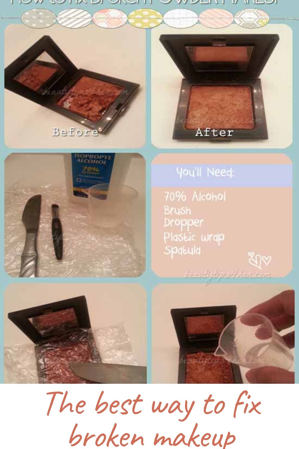 The best way to fix broken makeup