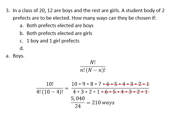 Maths Blog: Post 7 - Combination