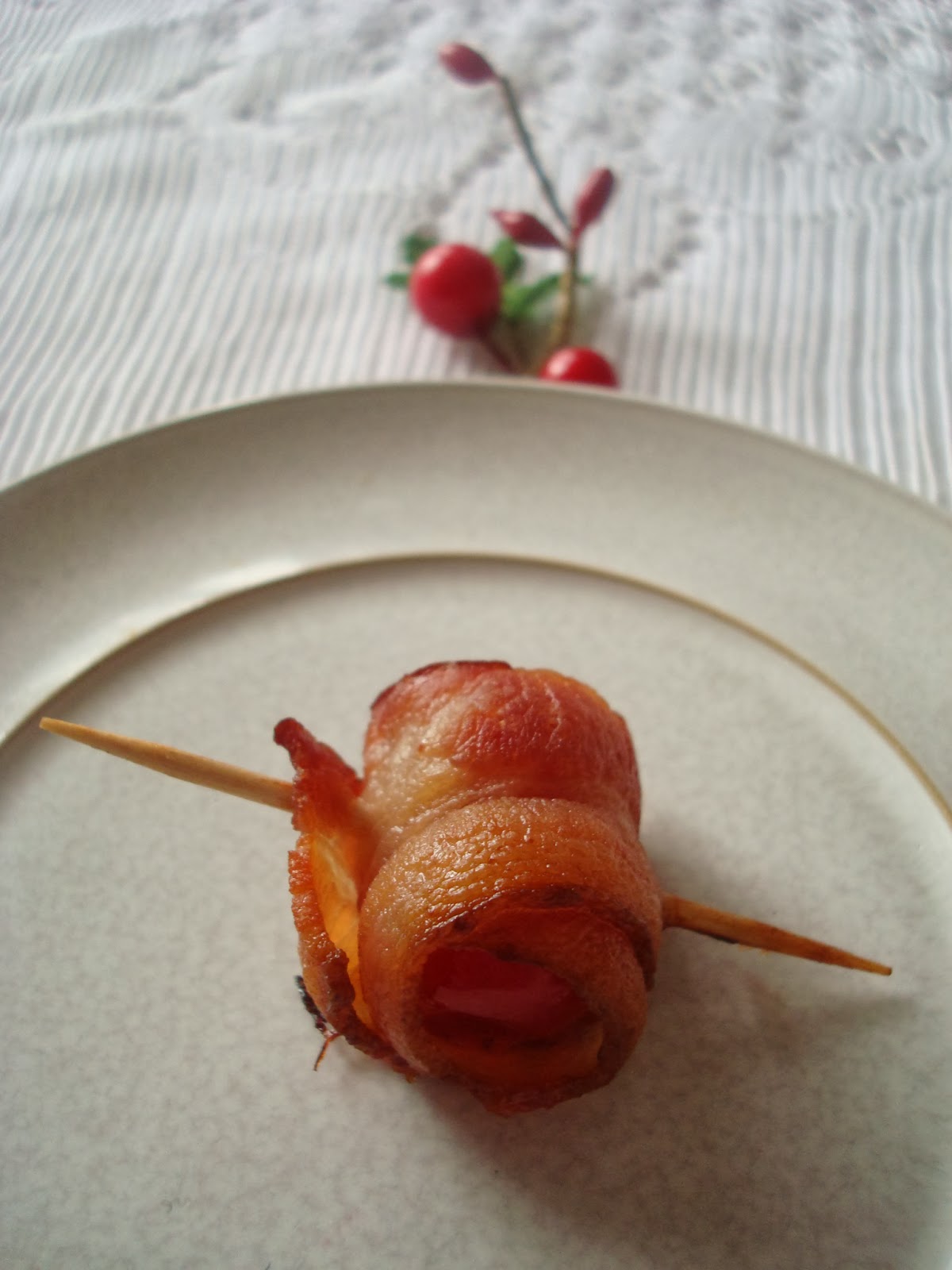 The Summer Kitchen : Bacon and Maraschino Cherry Appetizer