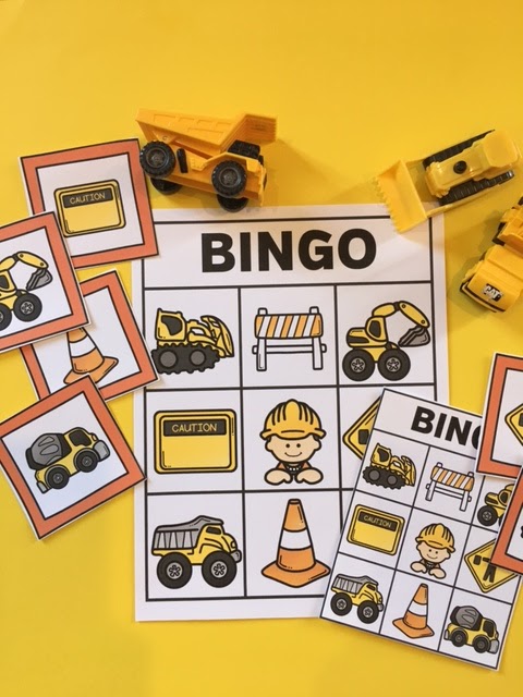 Construction Bingo ~ Preschool Printables