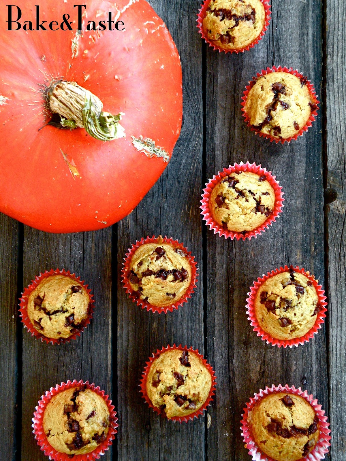 Bake&Taste: Muffinki dyniowe z czekoladą