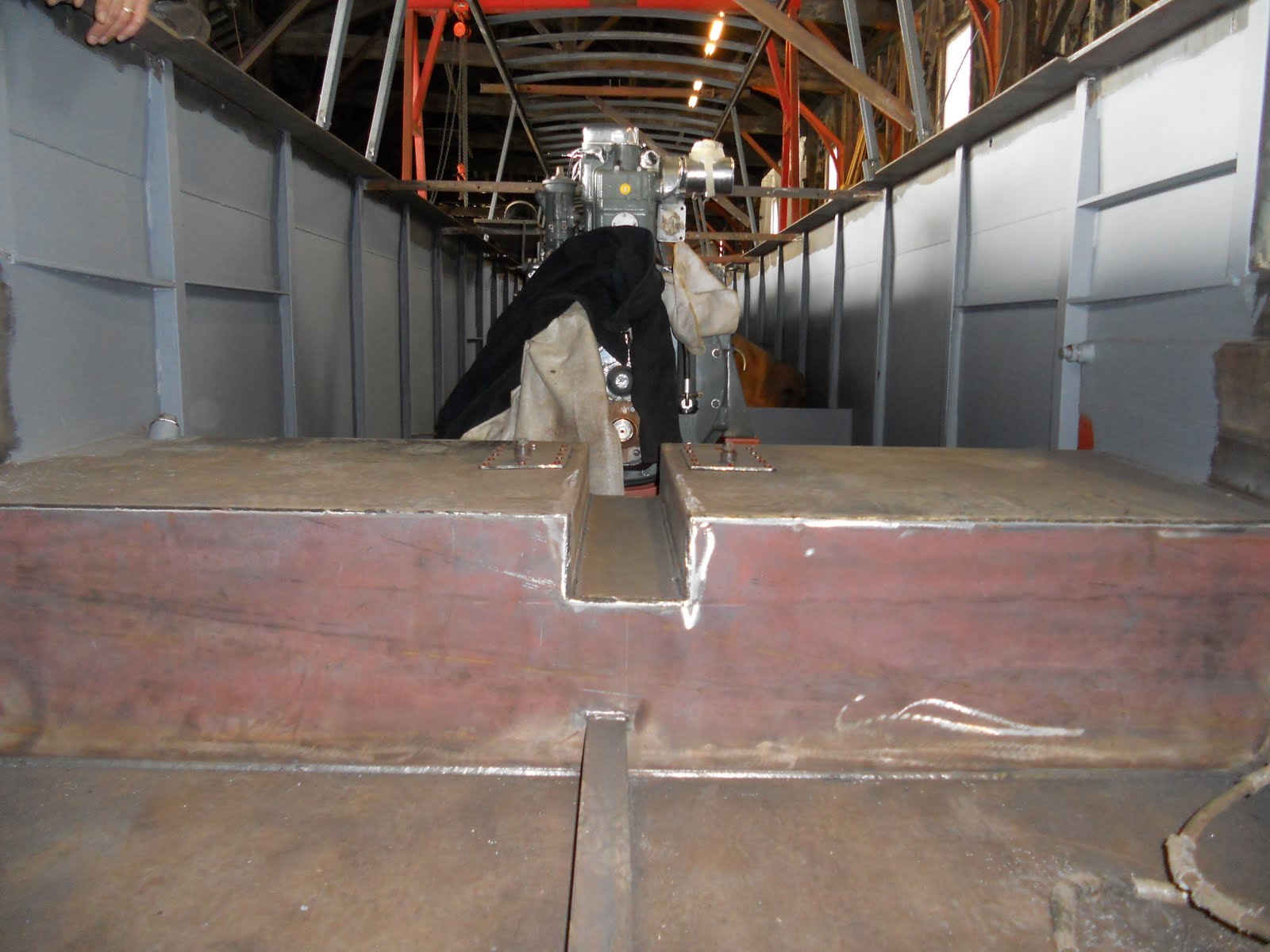 Harris & Watson Narrowboat Build: Stern gear installation and fuel tank