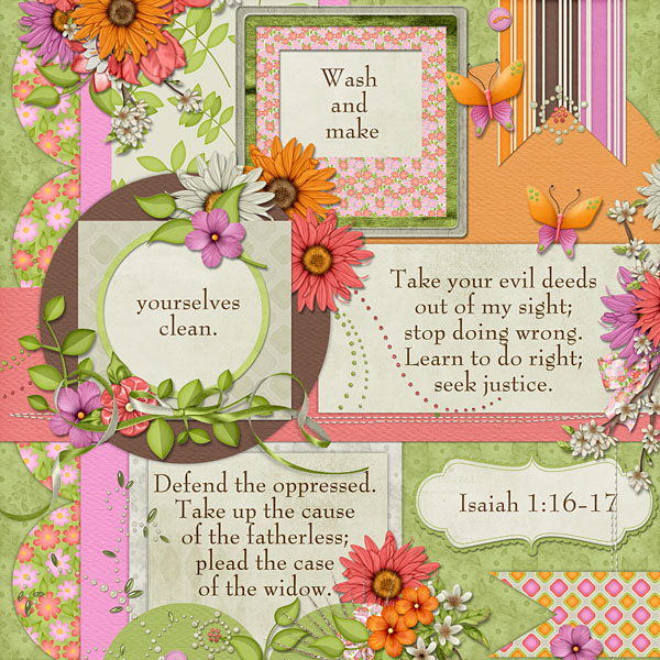 Layout for Today: Seek Justice