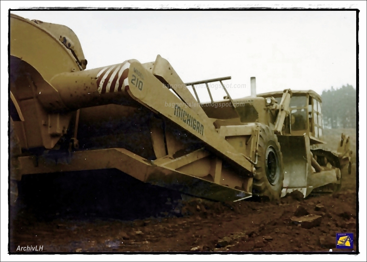 Bagger Galerie Construction Machines: MICHIGAN 210 Scraper Caterpillar ...