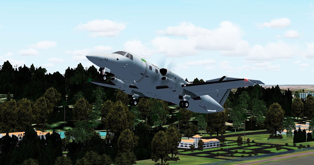 Embraer EMB 120 - FAB e Rico Linhas Aéreas - FS2004 - Flight Simulator ...