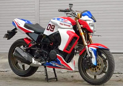 Yamaha Bison Modifikasi Street Fighter | Modifikasi Motor