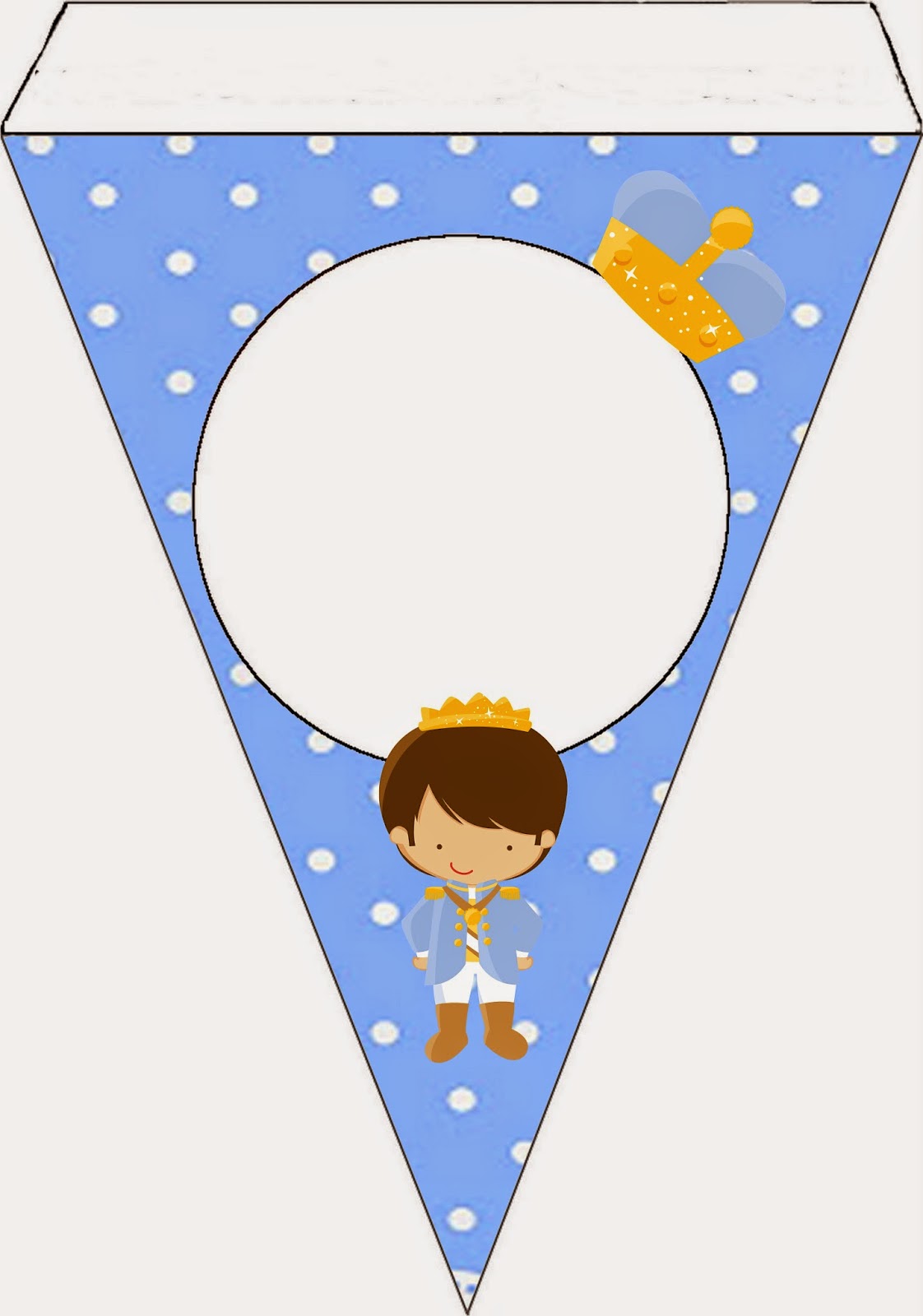 Baby Prince: Free Printable Invitations, Banner and Cone. - Oh My Baby!