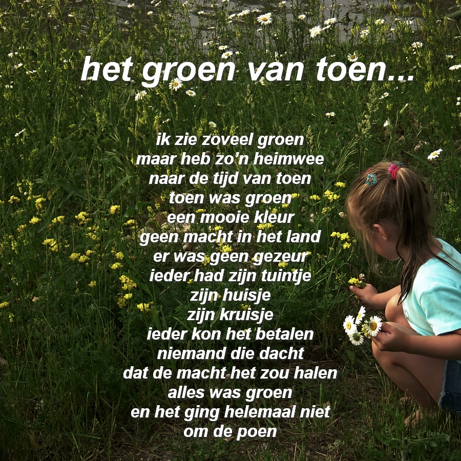 Gedichten in beeld...: het groen van toen...