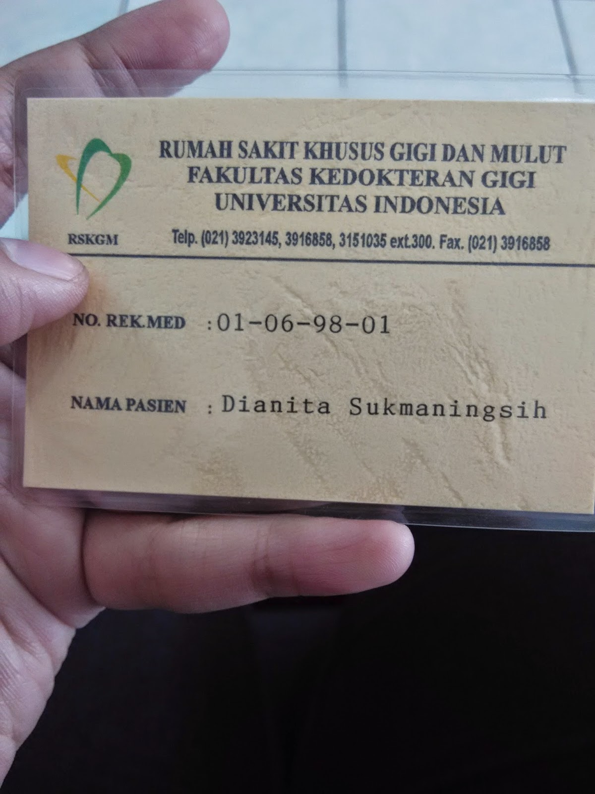 This My Blog: Pengalaman Cabut gigi ke RSGM FKG UI