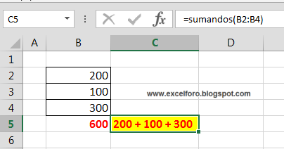 VBA: Mostrar los sumandos. | EXCEL FORO: Un blog de Excel