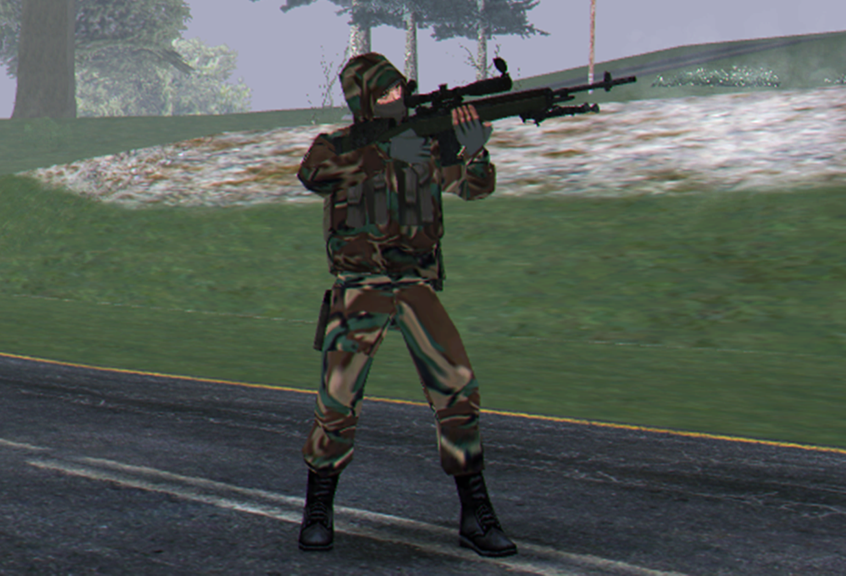 Leed Mods: Stealth Army Skin (Low poly)