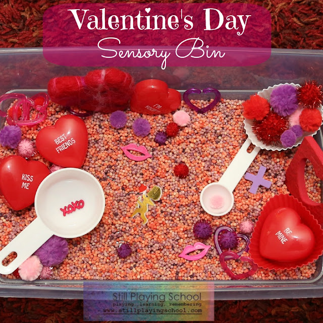 Top 10 Valentine's Day Sensory Bins | Still Playing School