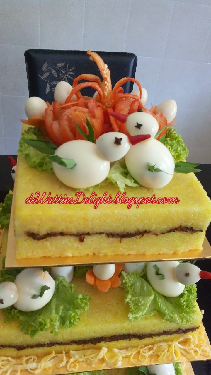 de Watties Delight: Pulut Kuning Pengantin / Perkahwinan 3 Tingkat