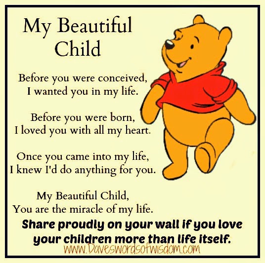 Daveswordsofwisdom.com: My beautiful child.