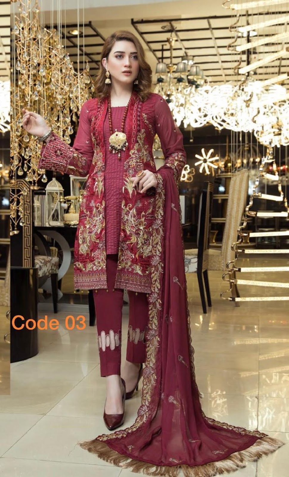 Gul Jee Fashionista Embroidered Swiss Lawn Collection 2019 Vol 02