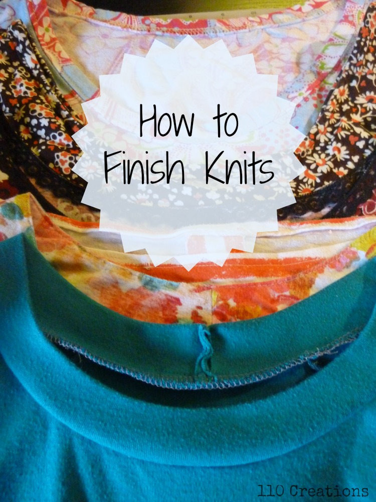 110 Creations: Knit Finishes Part Four: Fold-Over Elastic