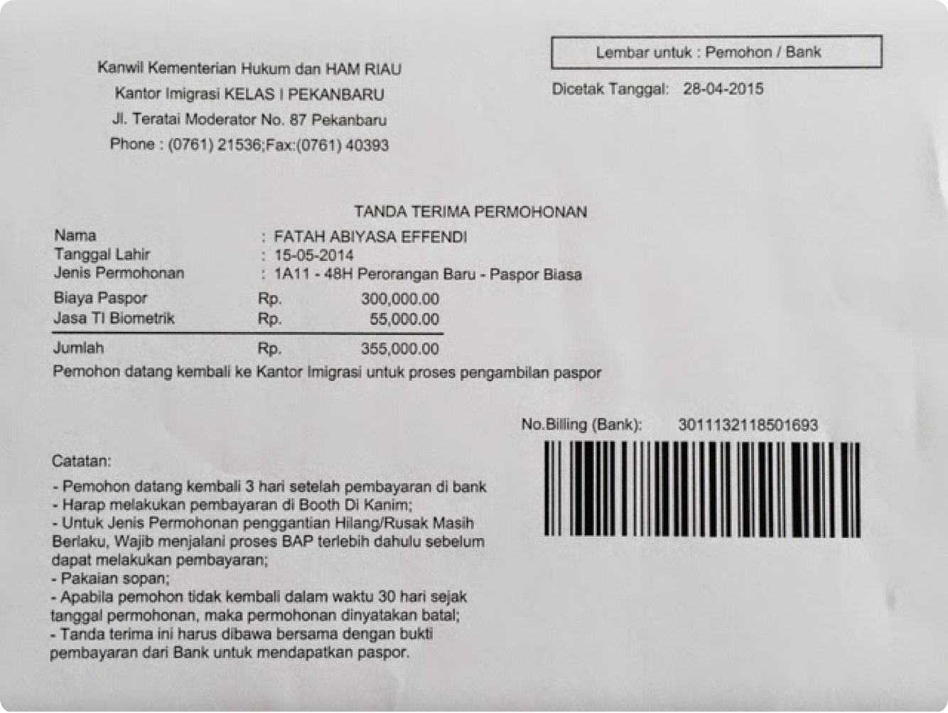 Mengurus Pembuatan Paspor untuk Anak