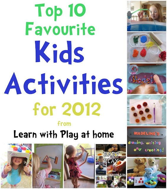 Learn with Play at Home: Top 10 Favourite Kids Activities from 2012