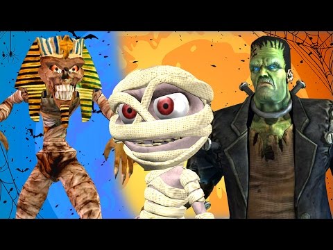 Mummy And Frankenstein Cartoon Finger Family Nursery Rhymes For ...