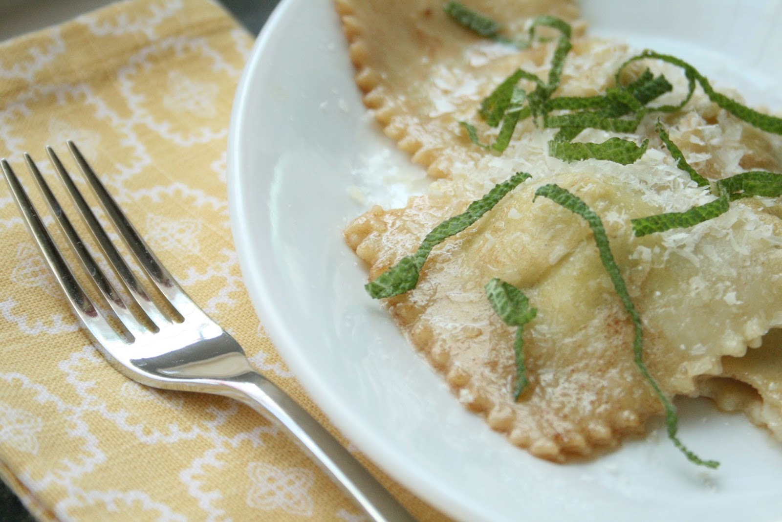 tune 'n fork: Fresh Herb Ravioli in Brown Butter