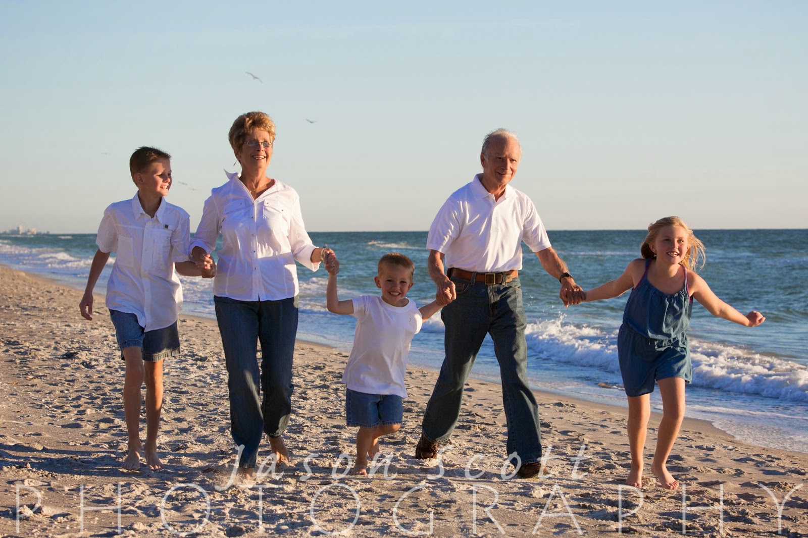 Longboat Key Beach Portraits - Bergeson Family | Jason Scott Photography