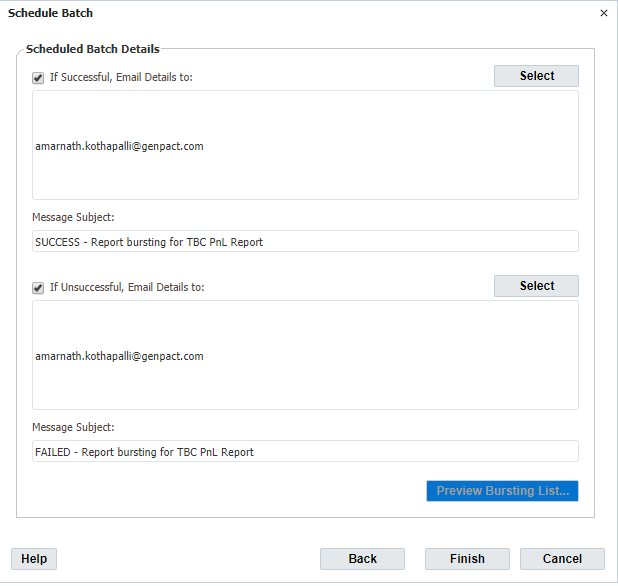 EPM Cloud (PBCS/EPBCS/FCCS) - Report Bursting & Reports scheduling