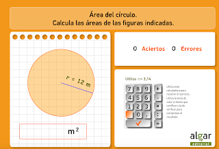 Navegamos y aprendemos.: Área del círculo