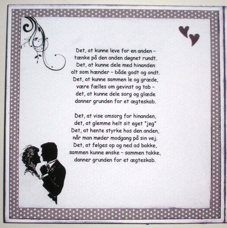 Helles kort: Bryllupskort