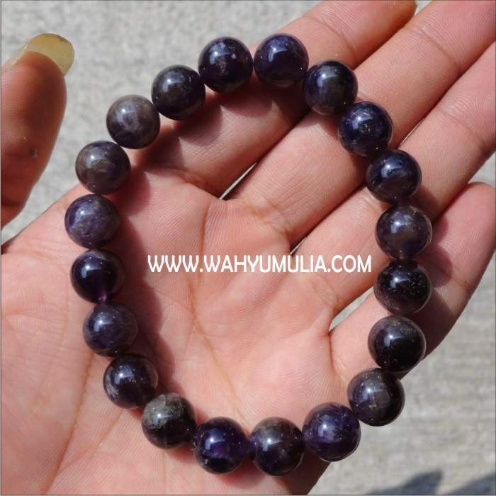 Gelang Batu Kecubung Ungu (Kode:197) , Toko Batu Permata , Jual Batu ...
