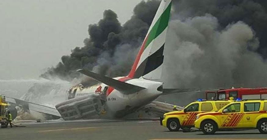 Emirates Flight EK521 from Trivandrum Crash Lands in Dubai, All ...